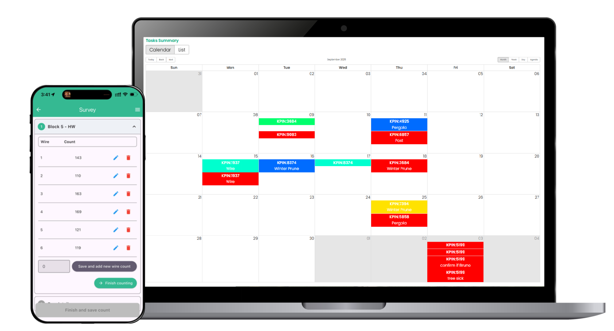 Landkind Dynamic Orchard Map